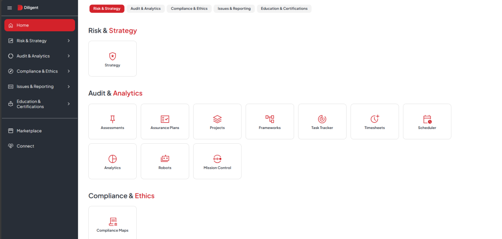 Diligent One GRC Platform - Conify